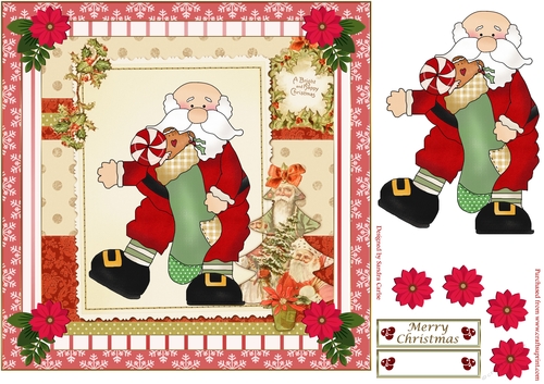 Merry Christmas Santa Topper 4 - CUP830946_719 | Craftsuprint