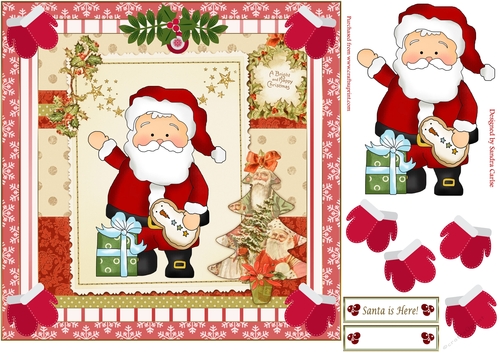 Merry Christmas Santa Topper 8 - CUP831795_719 | Craftsuprint