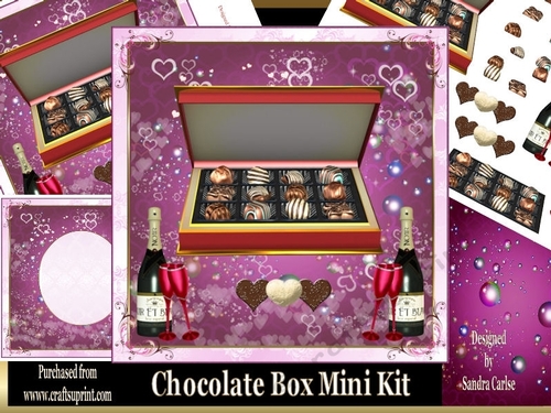 Chocolate Box Decoupage Topper Mini Kit - CUP852864_719 | Craftsuprint