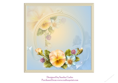 Floral Blank Insert - CUP862795_719 | Craftsuprint