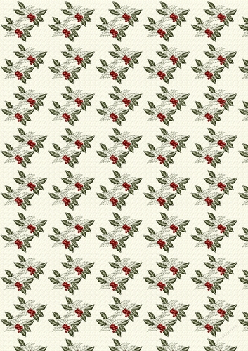 Christmas Holly Backing Paper 2 - CUP890203_719 | Craftsuprint