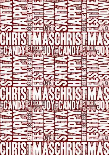 Words of Christmas Backing Paper 1 - CUP896975_719 | Craftsuprint