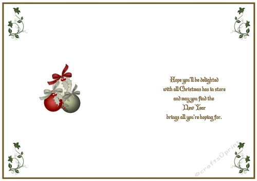 Happy Christmas Insert 3 - CUP897386_719 | Craftsuprint