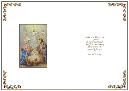 Nativity Christmas Insert - CUP917405_719 | Craftsuprint
