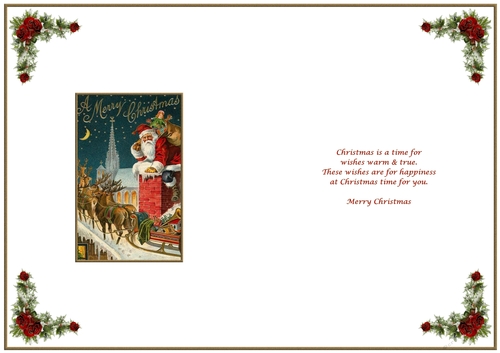 Vintage Father Christmas Insert 3 - CUP926251_719 | Craftsuprint