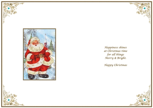Jolly Santa Christmas Insert 1 - CUP926654_719 | Craftsuprint