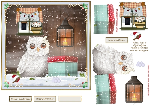 Snow is Falling Christmas Topper - CUP927329_719 | Craftsuprint