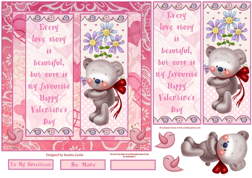 Happy Valentines Day Decoupage/Pyramid Topper 4 - CUP940351_719 ...