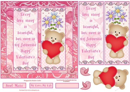Happy Valentines Day Decoupage/Pyramid Topper 10 - CUP941706_719 ...