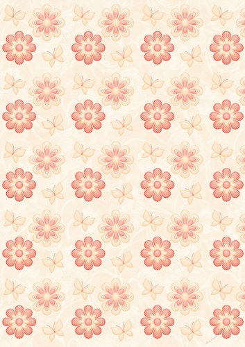 Floral & Butterfly Backing Paper - CUP957435_719 | Craftsuprint