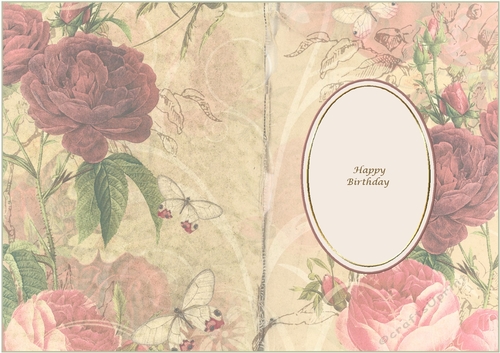 Vintage Floral Insert 3 - CUP959158_719 | Craftsuprint