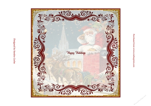 Christmas Vintage Santa Insert 2 - CUP978535_719 | Craftsuprint
