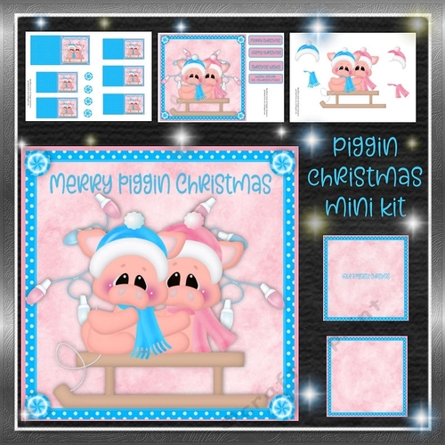 Merry Piggin Christmas Mini Kit - CUP1012567_77133 | Craftsuprint