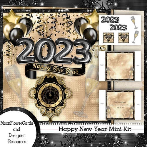 Happy New Year 2023 Mini Kit - CUP1184283_77133 | Craftsuprint