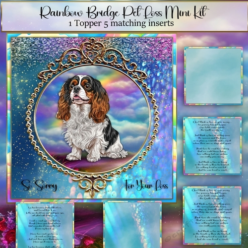 Rainbow Bridge Pet Loss King Charles Spaniel - CUP1216515_77133 ...