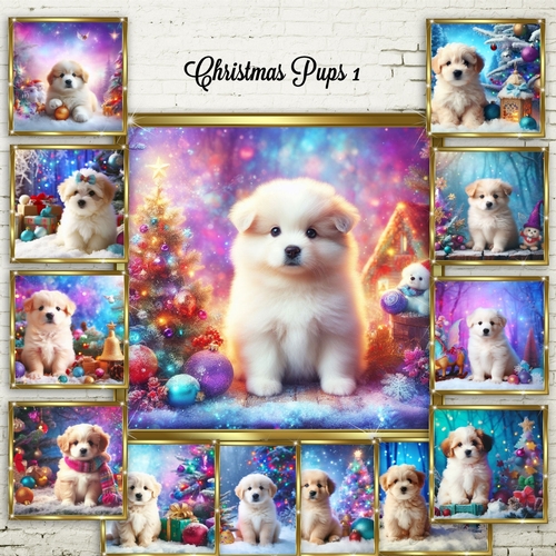 Christmas Pups 1 - CUP1251779_77133 | Craftsuprint