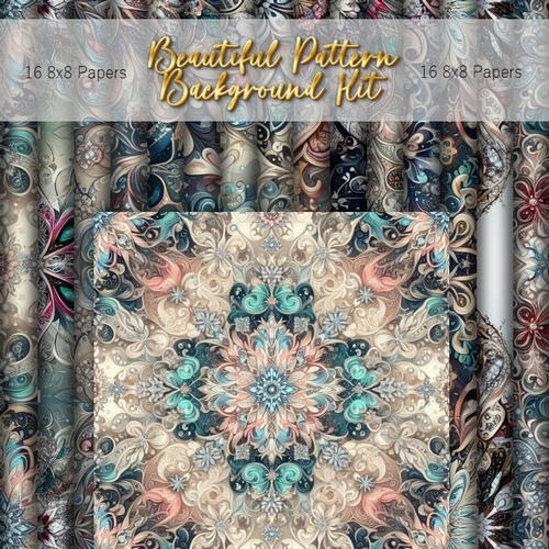 Beautiful Pattern Background Kit - CUP1254513_77133 | Craftsuprint