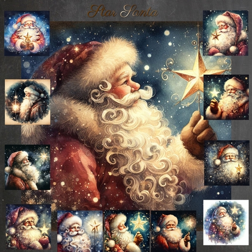 Santa Star - CUP1258673_77133 | Craftsuprint