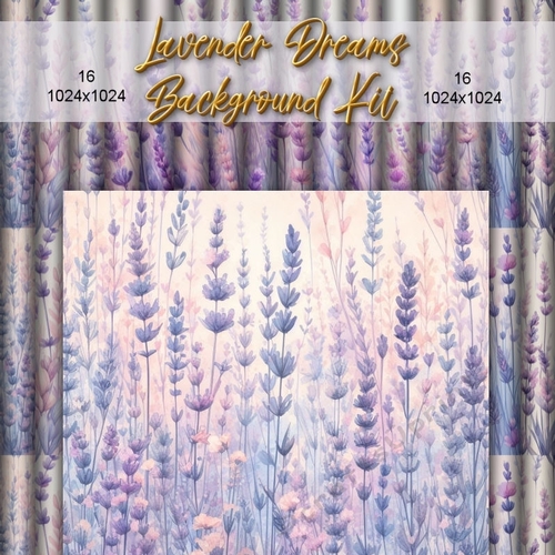 Lavender Dreams Background Kit - CUP1258872_77133 | Craftsuprint