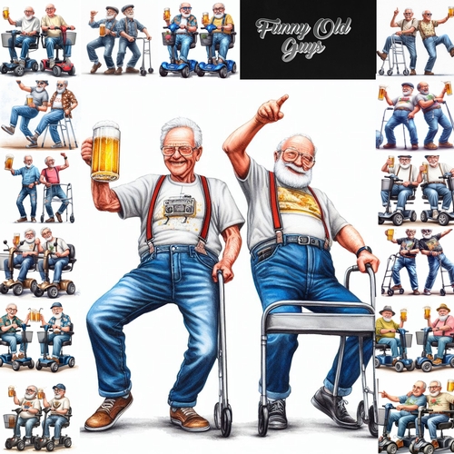 Funny Old guys - CUP1260201_77133 | Craftsuprint