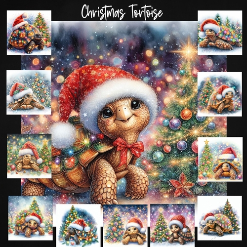 Christmas Tortoise - CUP1260484_77133 | Craftsuprint