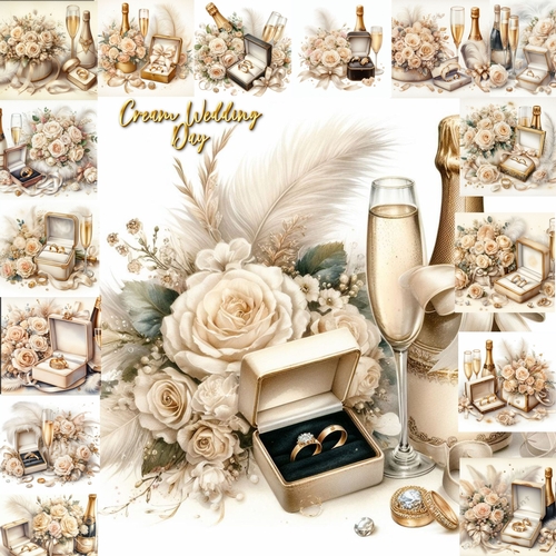 Cream Wedding Day - CUP1261683_77133 | Craftsuprint