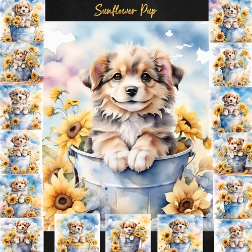 Sunflower Pup - CUP1261934_77133 | Craftsuprint