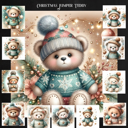 Christmas Jumper Bear - CUP1267508_77133 | Craftsuprint