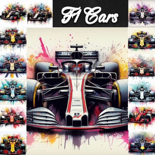 F1 Cars - CUP1267835_77133 | Craftsuprint