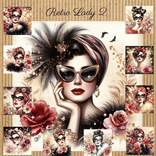 Retro Lady 2 - CUP1268472_77133 | Craftsuprint