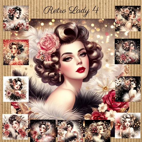 Retro Lady 4 - CUP1268476_77133 | Craftsuprint