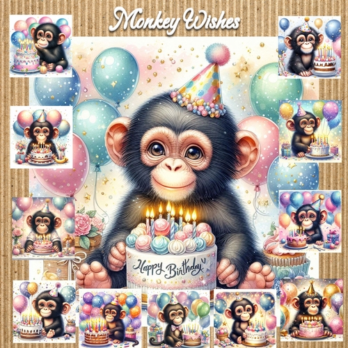 Monkey Wishes - CUP1270748_77133 | Craftsuprint