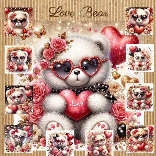 Love Bear - CUP1270934_77133 | Craftsuprint