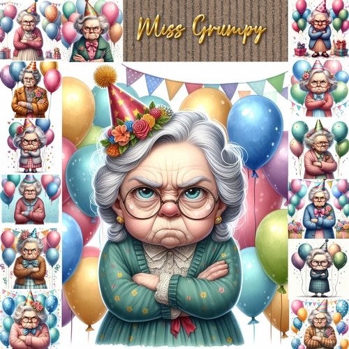 Miss Grumpy - CUP1271299_77133 | Craftsuprint