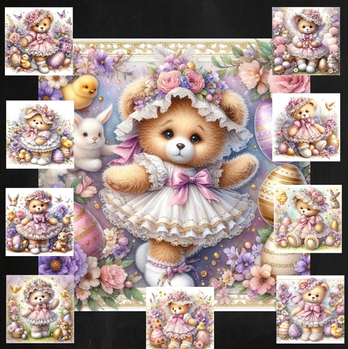 Easter Teddy 2 - CUP1276917_77133 | Craftsuprint