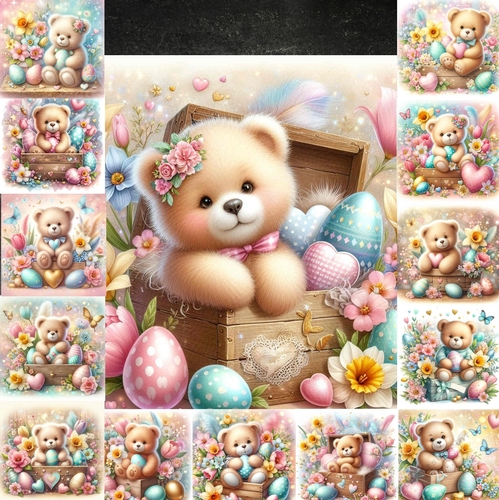Easter Teddy - CUP1279820_77133 | Craftsuprint