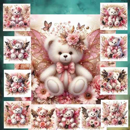 Magical Winged Teddy Bear 2 - CUP1281405_77133 | Craftsuprint