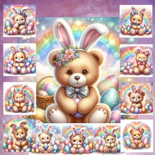 Easter Teddy 1 - CUP1281682_77133 | Craftsuprint