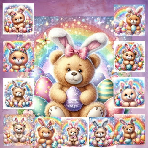 Easter Teddy 2 - CUP1281683_77133 | Craftsuprint