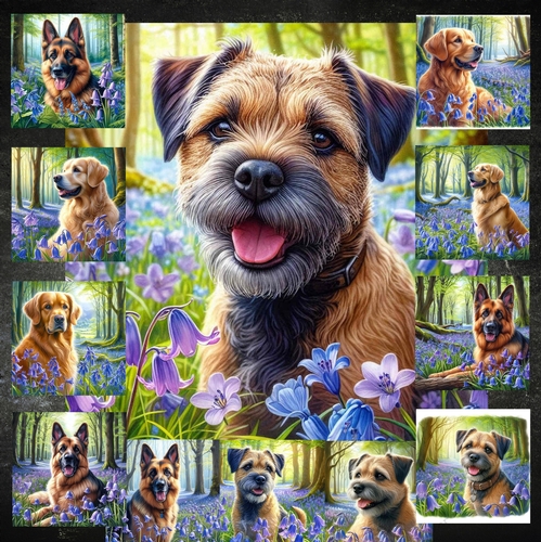 BlueBell Wood Dogs 1 - CUP1282587_77133 | Craftsuprint