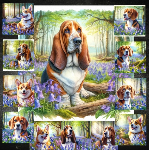 BlueBell Wood Dogs 10 - CUP1282596_77133 | Craftsuprint