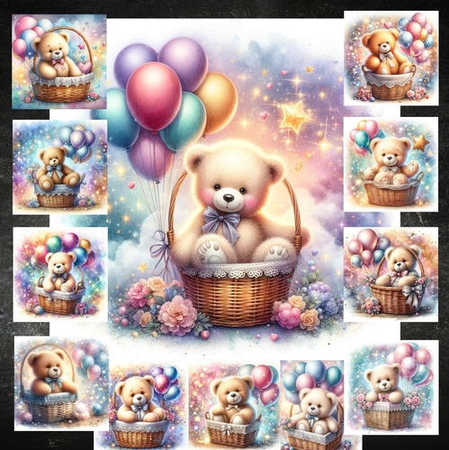 Teddy Basket 1 - CUP1282810_77133 | Craftsuprint