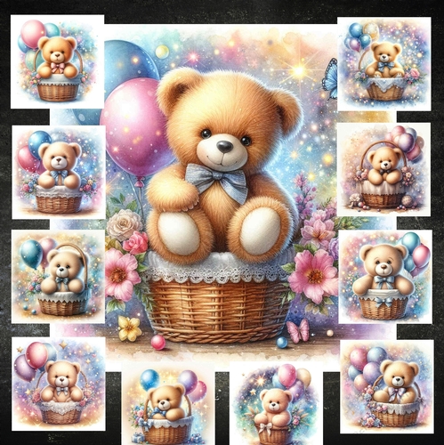 Teddy Basket 2 - CUP1282811_77133 | Craftsuprint