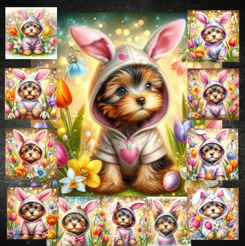 Easter Yorkie - CUP1285748_77133 | Craftsuprint