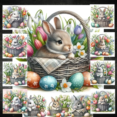 Easter Basket Bunnie - CUP1286077_77133 | Craftsuprint