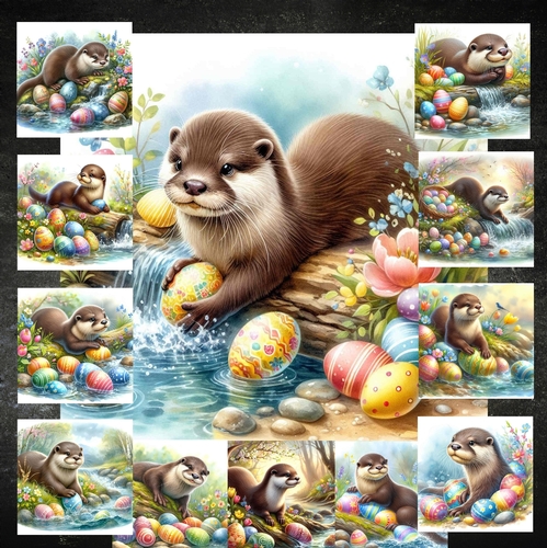 Easter Stream Otter - CUP1286079_77133 | Craftsuprint