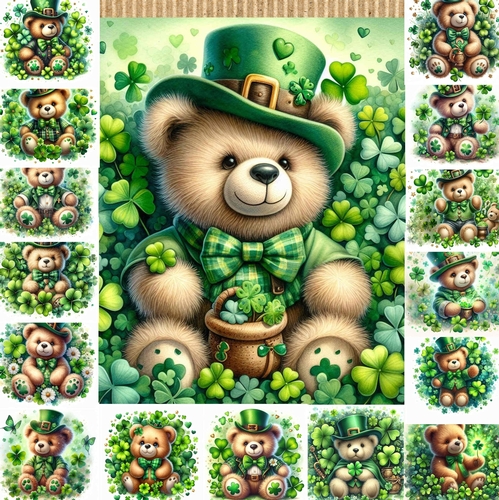 St Patty Bears - CUP1286333_77133 | Craftsuprint