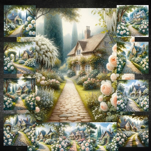 Rose Cottage - CUP1289330_77133 | Craftsuprint