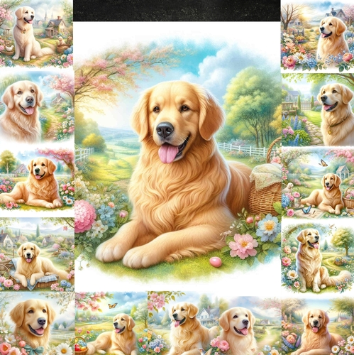 Charming Spring Garden Dogs 8 - CUP1289828_77133 | Craftsuprint