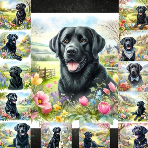 Charming Spring Garden Dogs 14 - CUP1289836_77133 | Craftsuprint